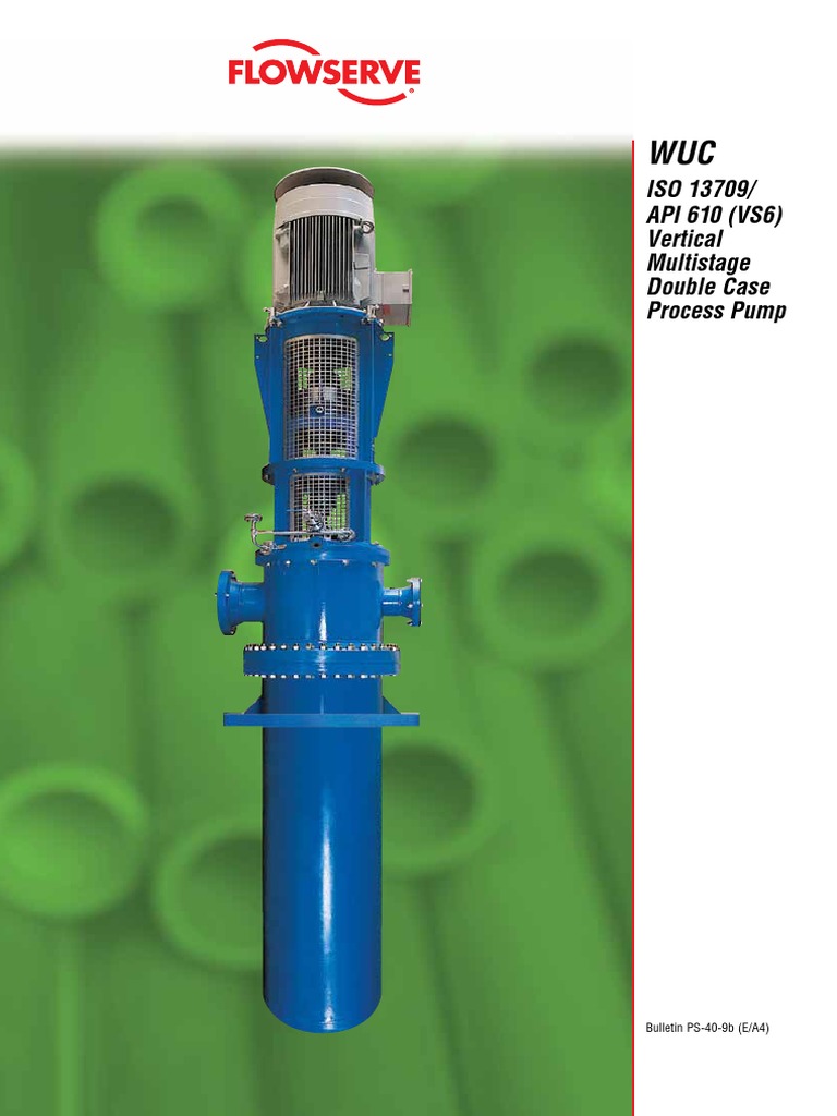 ISO 13709/ API 610 (VS6) Vertical Multistage Double Case Process Pump ...