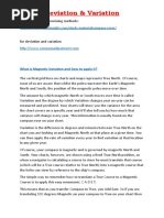 COMPASS ERROR and DEVIATION CALCULATION SHEET | PDF