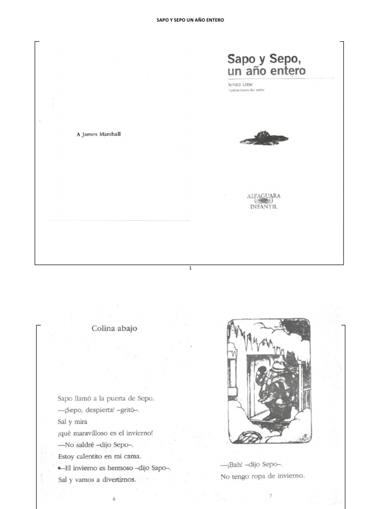 Sapo y Sepo Un Año Entero - Opt | PDF