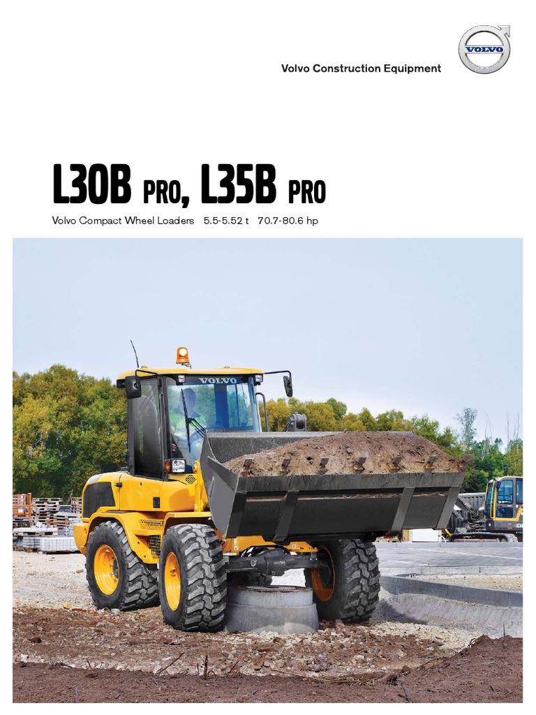 Volvo L30B L35B Brochure | PDF | Horsepower | Loader (Equipment)