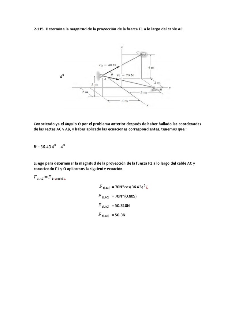 Tarea 1 de Estatica | PDF