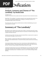 The Landlady Teacher's Guide | PDF
