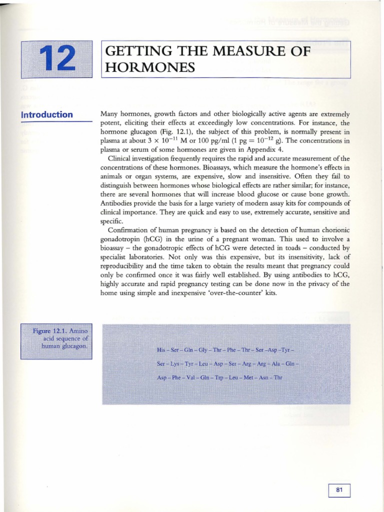 Ch.12 Getting the measure of hormones講義 | PDF | Pancreas | Insulin