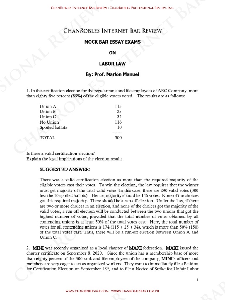 Potential Run-Off Election Ahead: Analyzing the Results of a Union ...