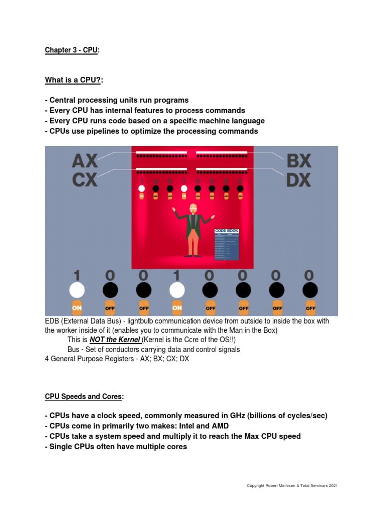 CompTIA A (Chapter 3 - CPU) | PDF | Cpu Cache | Random Access Memory