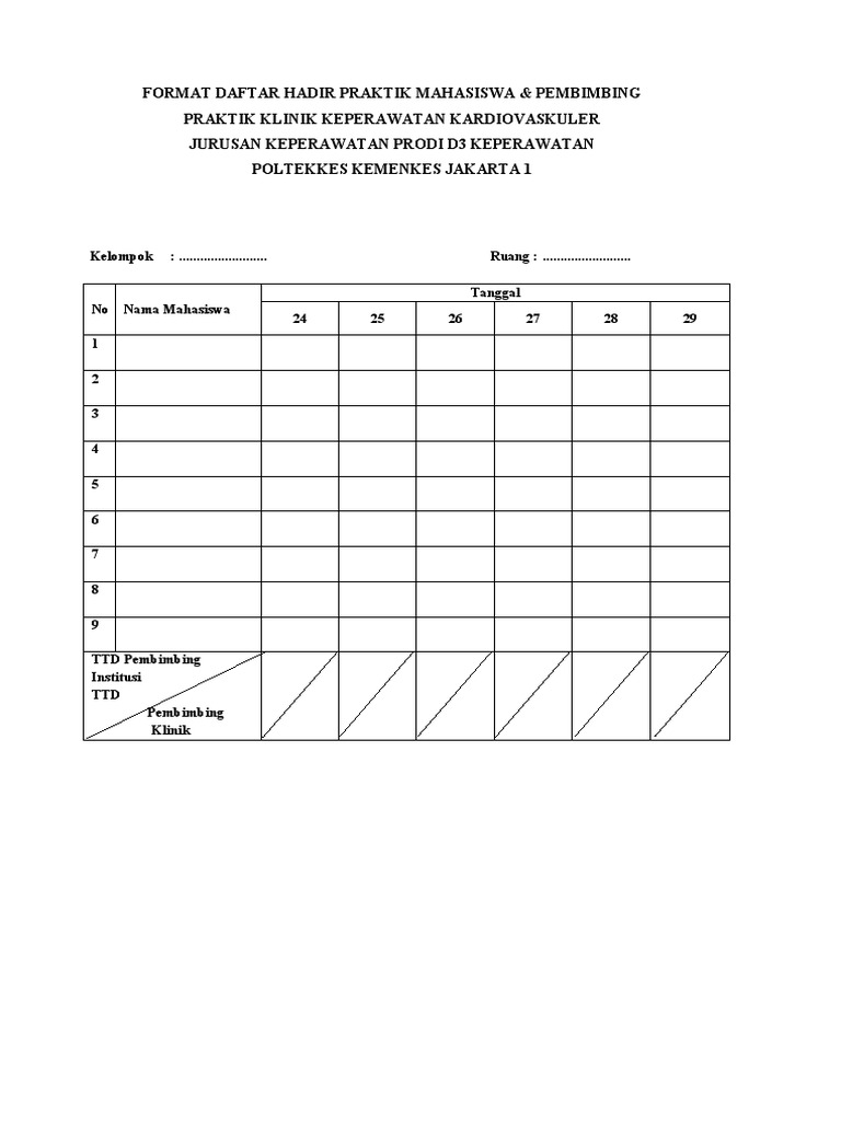 FORMAT ADL & PENILAIAN PKK KV-dikonversi | PDF | Komputer