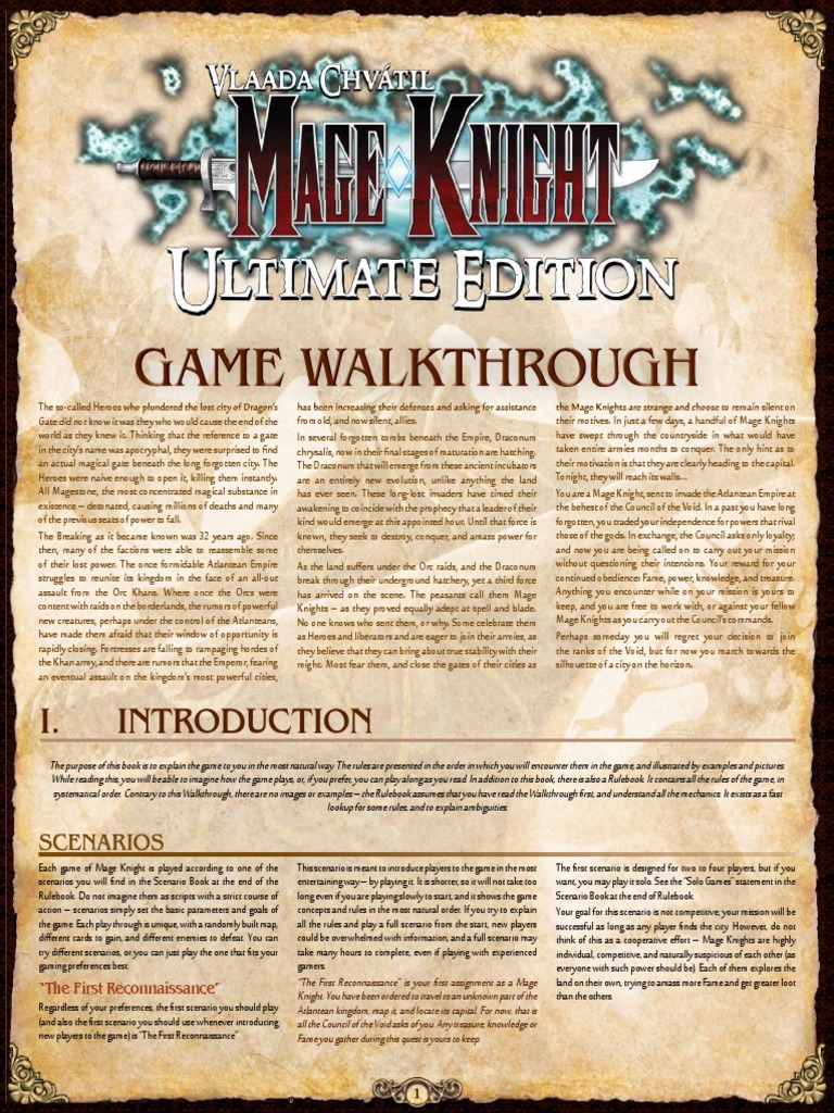 Game Walkthrough Game Walkthrough Game Walkthrough: Scenarios | PDF ...