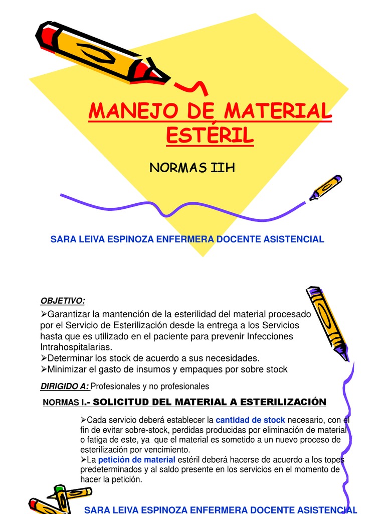 MANEJO DE MATERIAL ESTÉRIL Clase 4 - SIN FOTO (Compatibility Mode ...