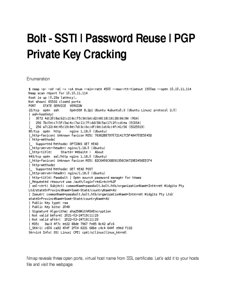 HTB Bolt Writeup | PDF | Cybercrime | Cyberspace