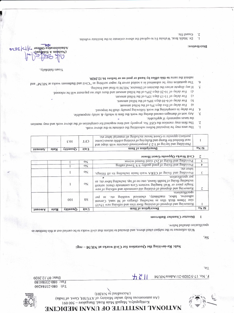 Quotation Civil Work1 | PDF