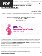 Ra No. 11210 | PDF | Parental Leave | Childbirth