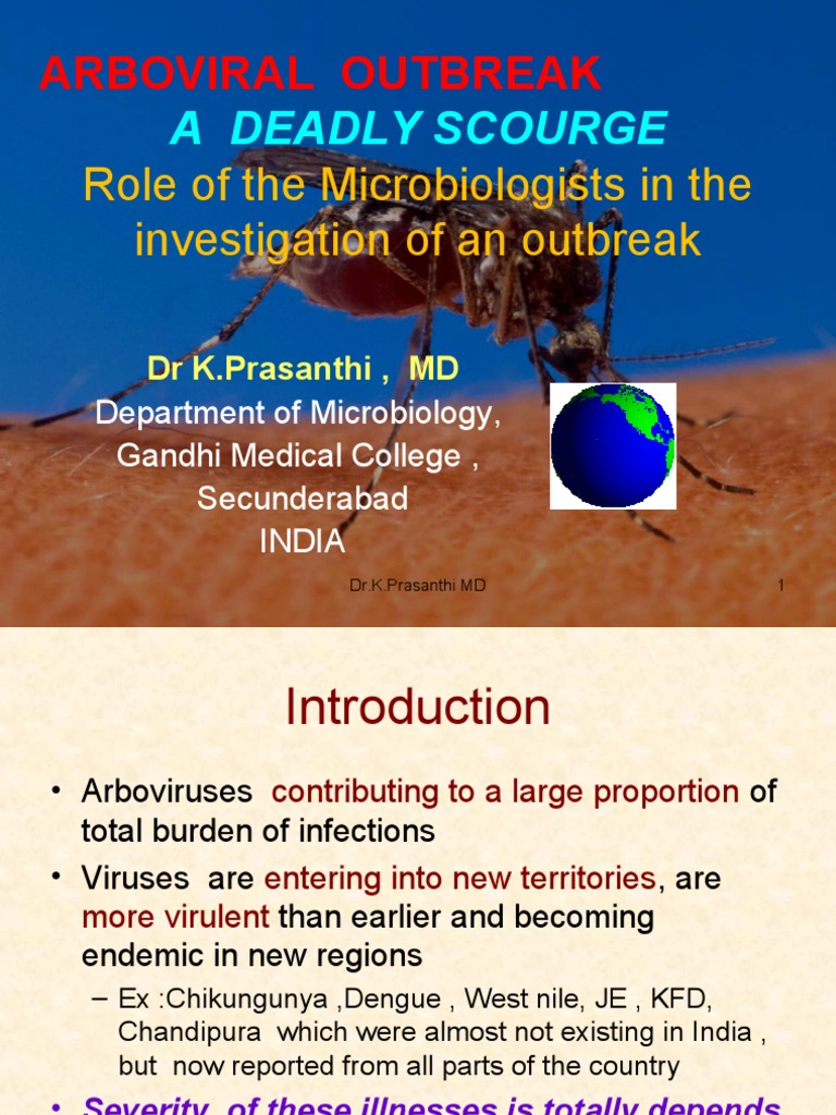 A Deadly Scourge: Role of The Microbiologists in The Investigation of ...