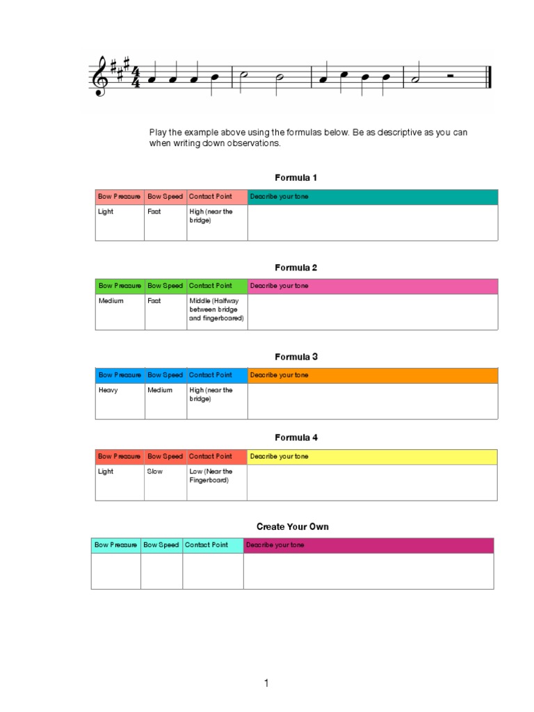 Tone Worksheet | PDF