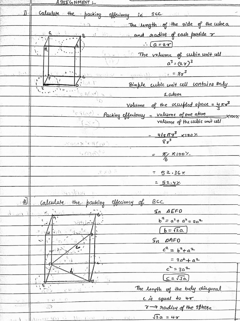 Chemistry Assignment | PDF