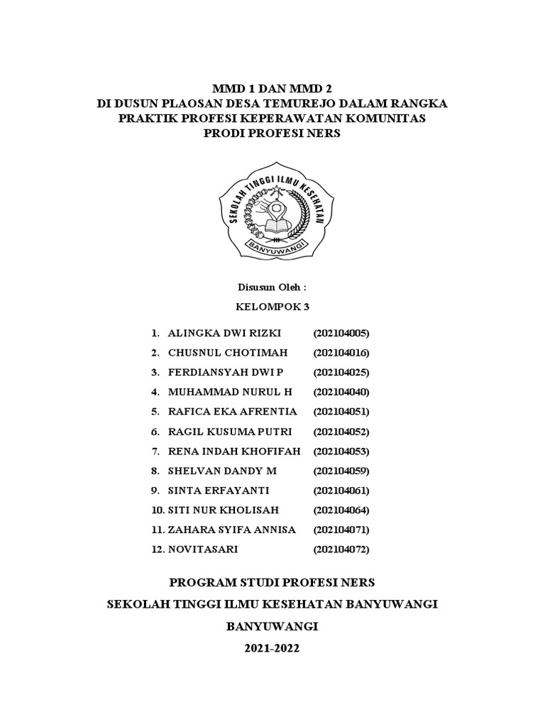 Kumpulan Draft Pra MMD Dan MMD | PDF