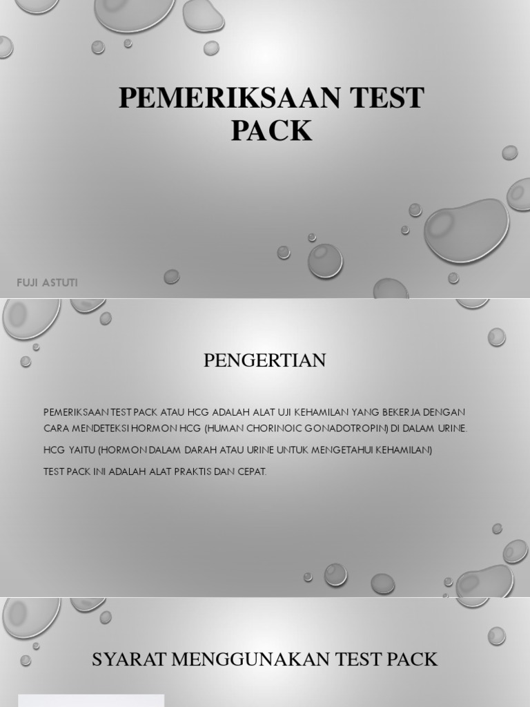 Panduan Penggunaan Test Pack HCG | PDF