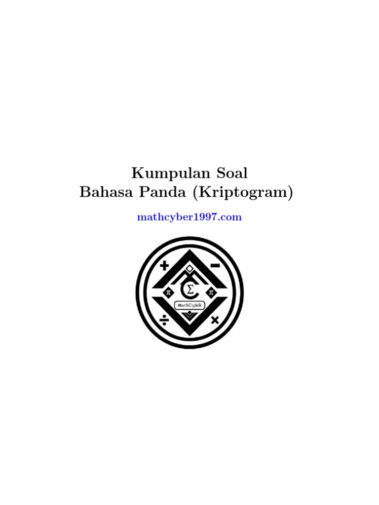 Bahasa Panda Kriptogram | PDF | Kajian Bahasa Asing