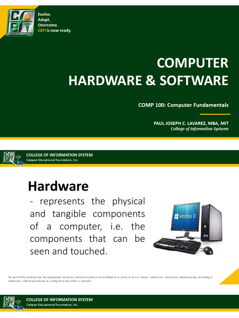 Module 1.2 Computer Hardware - Software | PDF | Computer Data Storage | Computer Hardware