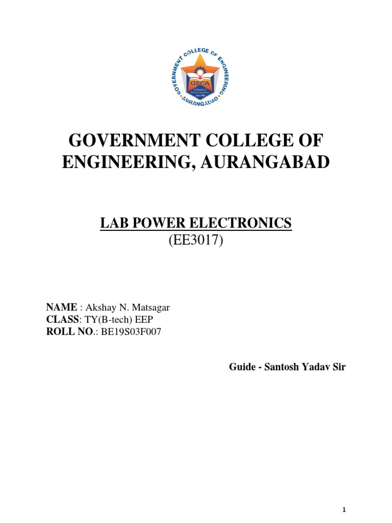 PE Lab Manual | PDF | Power Inverter | Rectifier