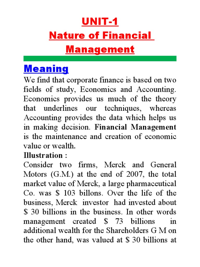 Financial Management Overview | PDF | Present Value | Interest