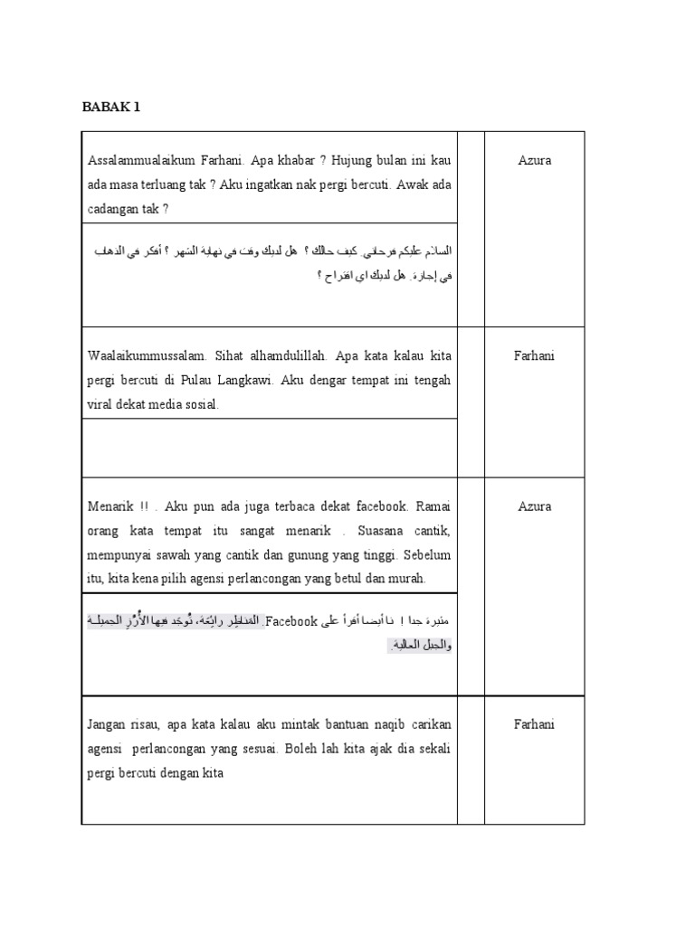 Skrip Roleplay Arab | PDF