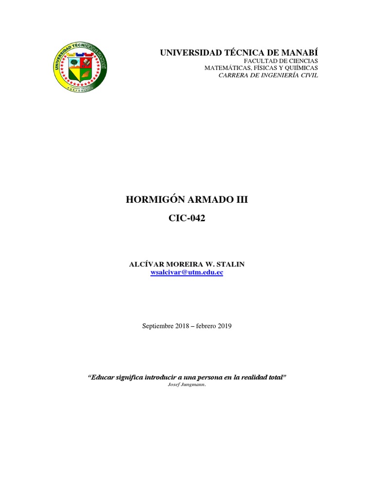 Adc Hormigón III Clase Columna | PDF | Concreto reforzado | Hormigón