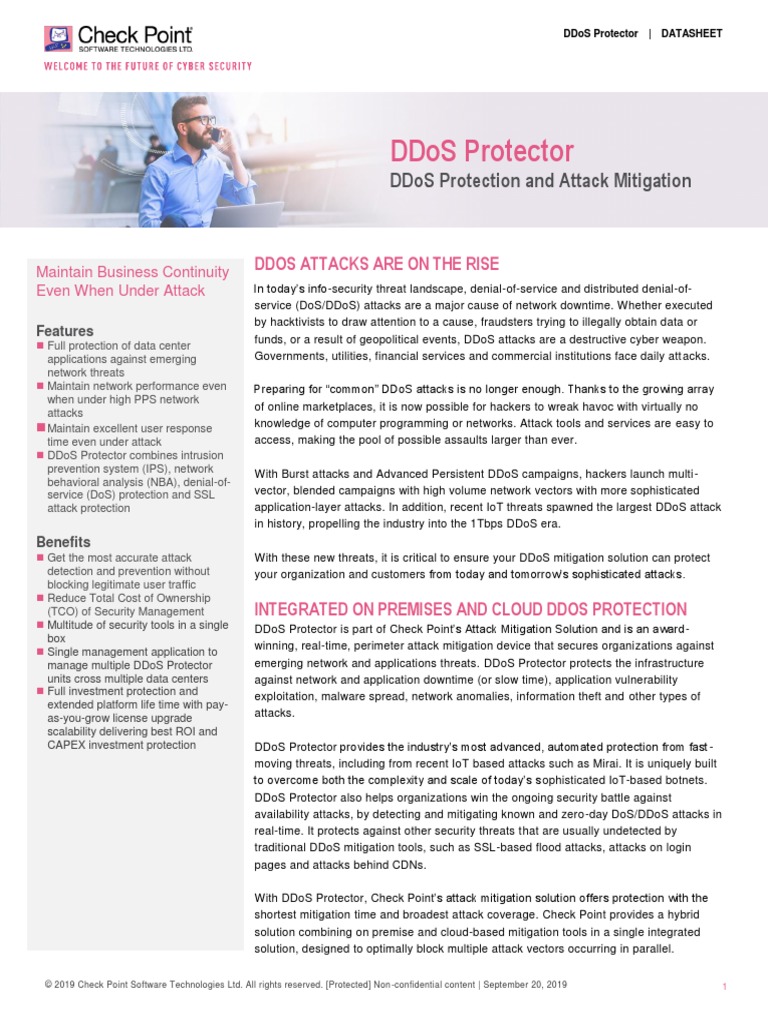Ddos Protector: Ddos Protection and Attack Mitigation | Download Free PDF | Denial Of Service ...