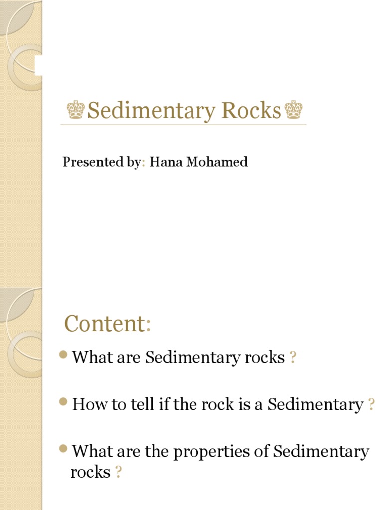Sedimentary Rocks | PDF