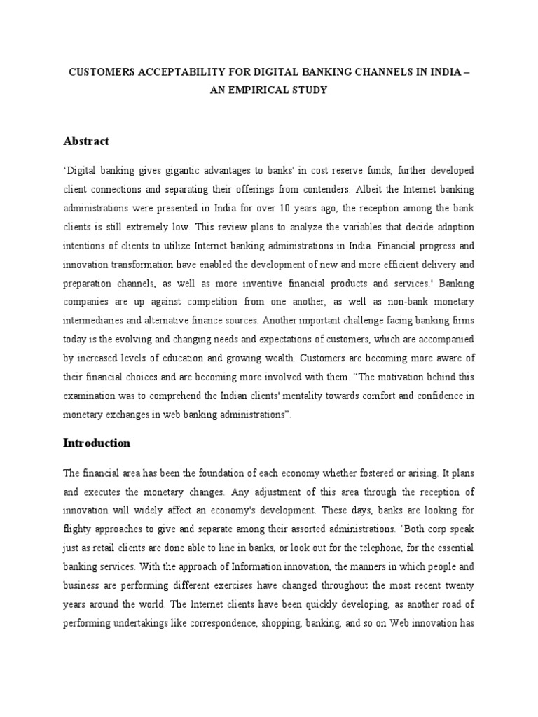 Digital Banking Pdf Banks Banks Banking