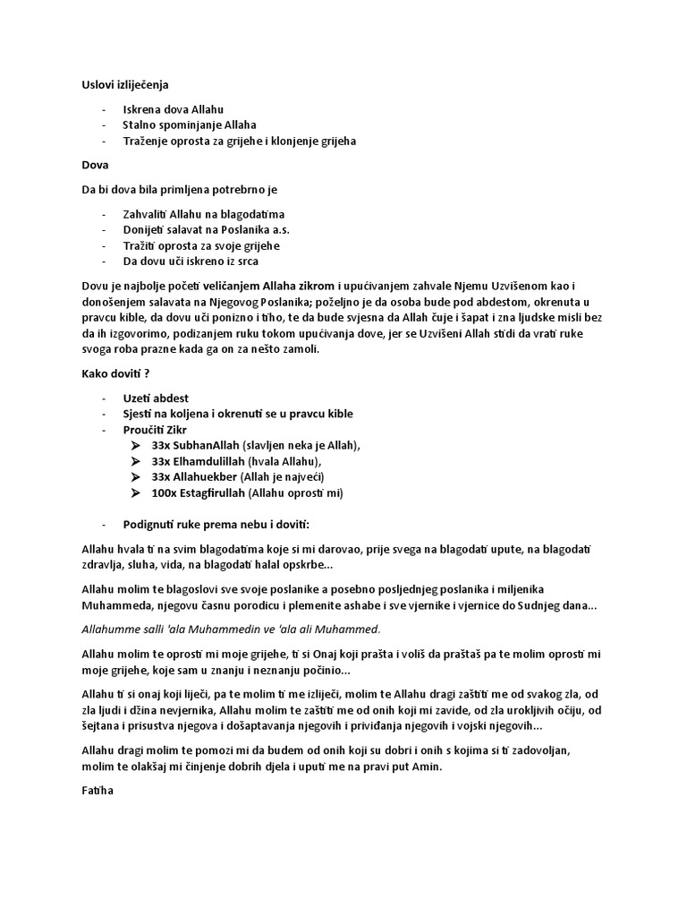 Za Pacijente - Kako Doviti | PDF