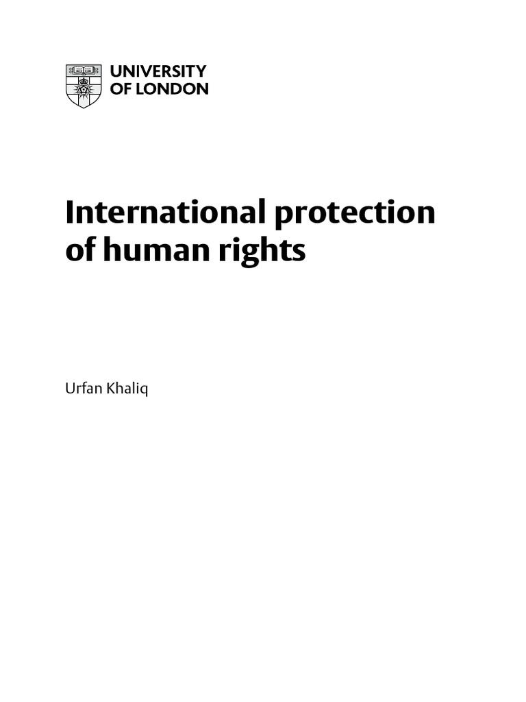 IPHR Study Guide | PDF | Human Rights | European Convention On Human Rights