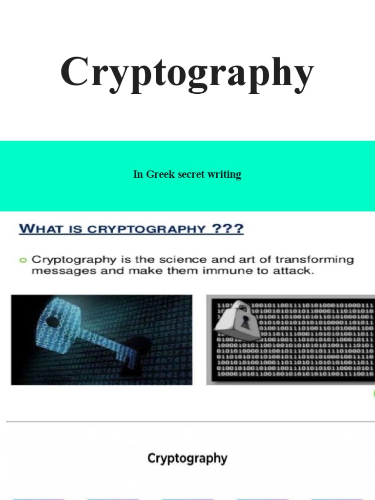 Cryptography: in Greek Secret Writing | PDF