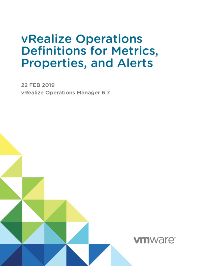 Vrealize Operations Manager Metrics Reference Guide | PDF | Virtual Machine | Central Processing ...
