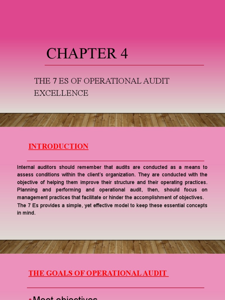 The 7 Es of Operational Audit Excellence | PDF | Audit | Morality
