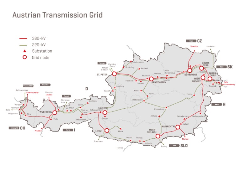 Austrian Transmission Grid | PDF