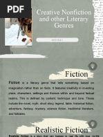Compare and Contrast The Various 21st Century Literary and Genres and ...