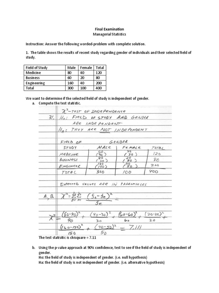 Managerial Statistics | Download Free PDF | P Value | Confidence Interval