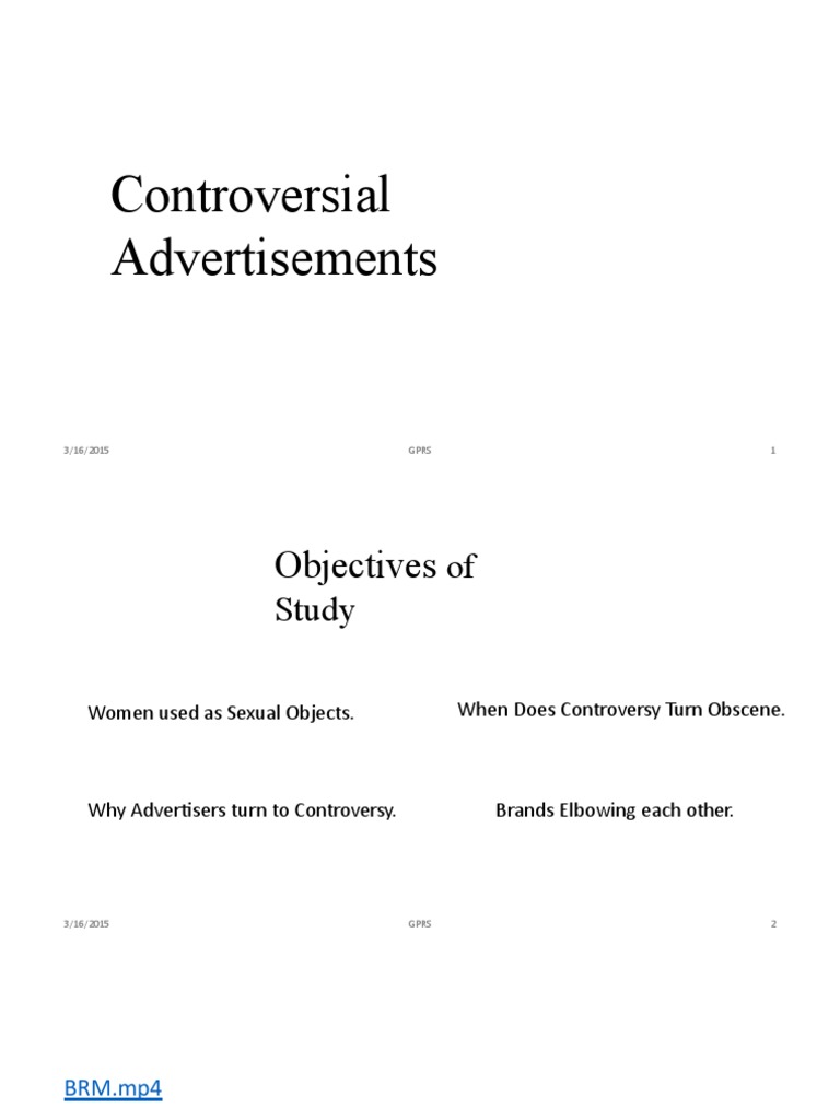 Controversial Advertisements Example | PDF | Advertising ...