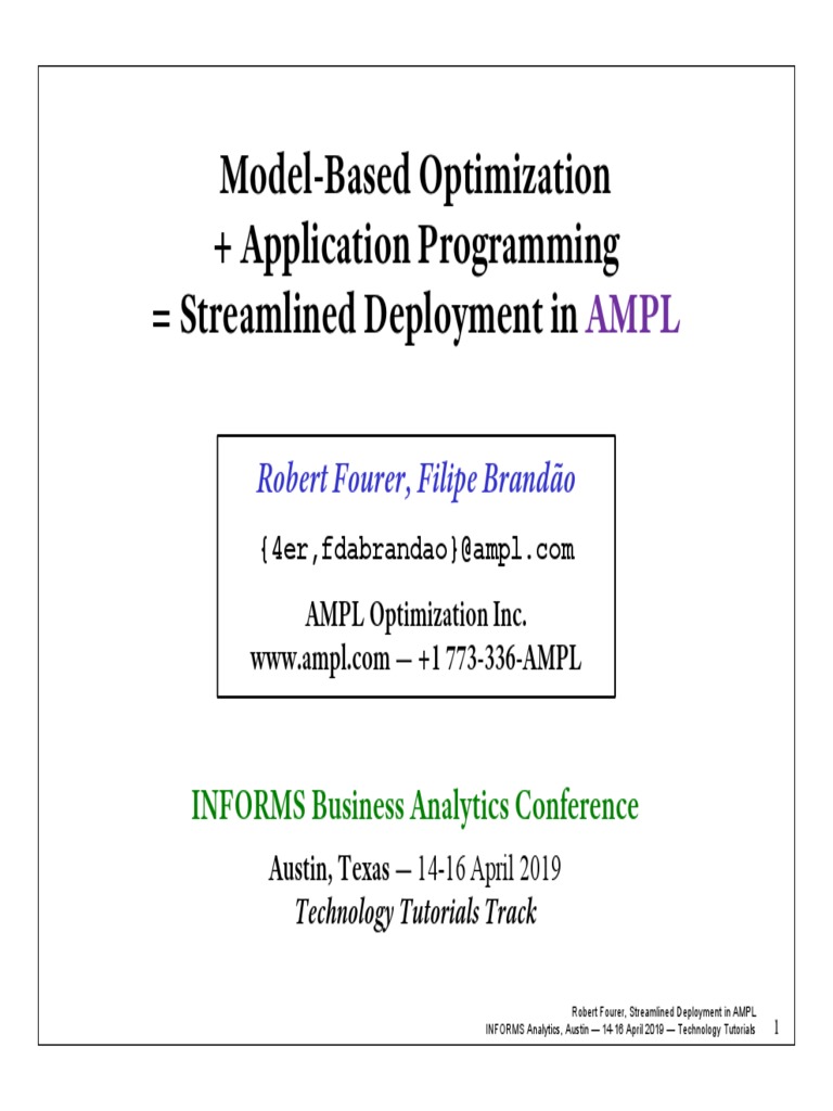 Programaciíon AMPL - GUI | PDF | Linear Programming | Mathematical ...