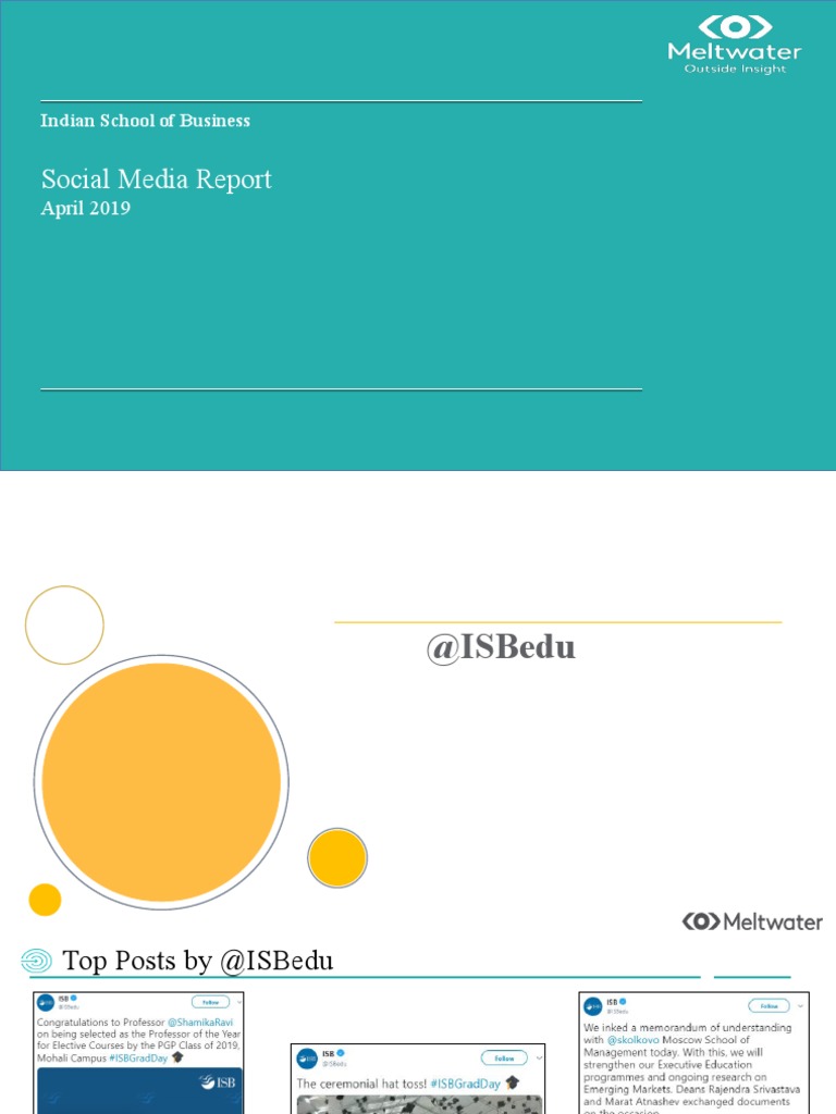 ISB Report April'19 | PDF | Social Network | Collective Intelligence