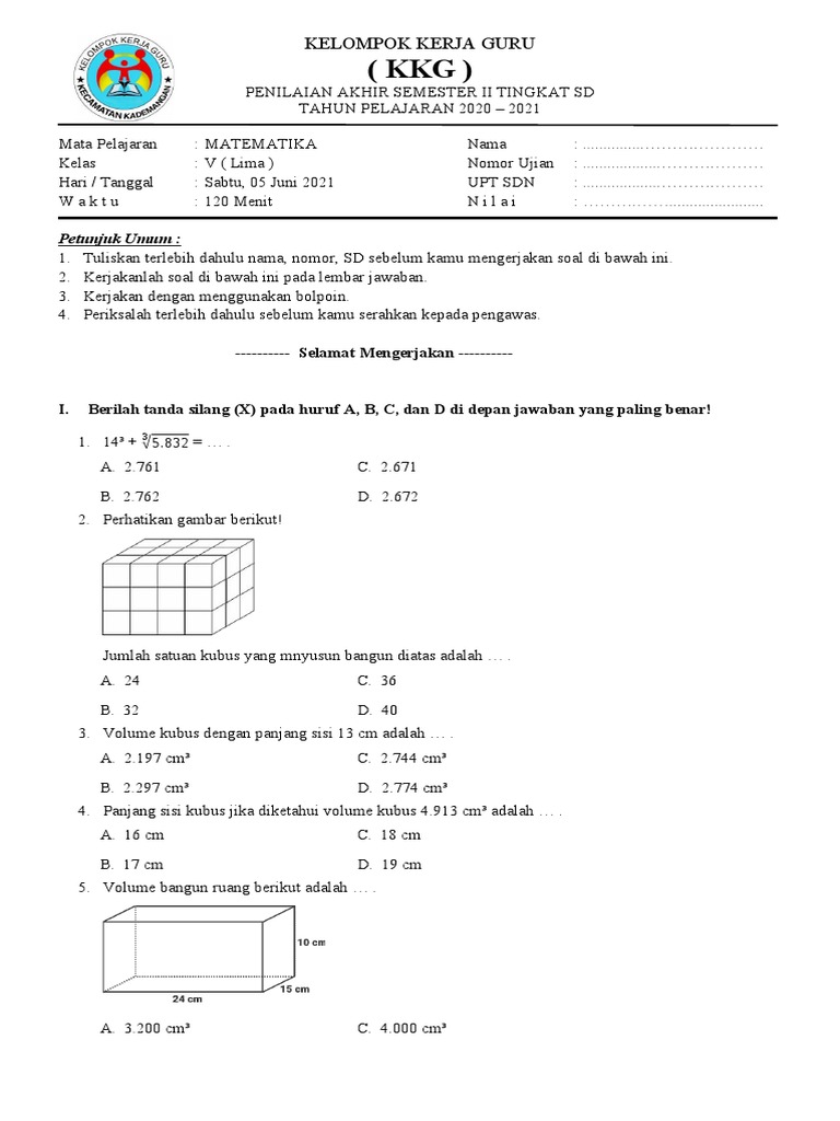 Soal Matematika Kelas V | PDF