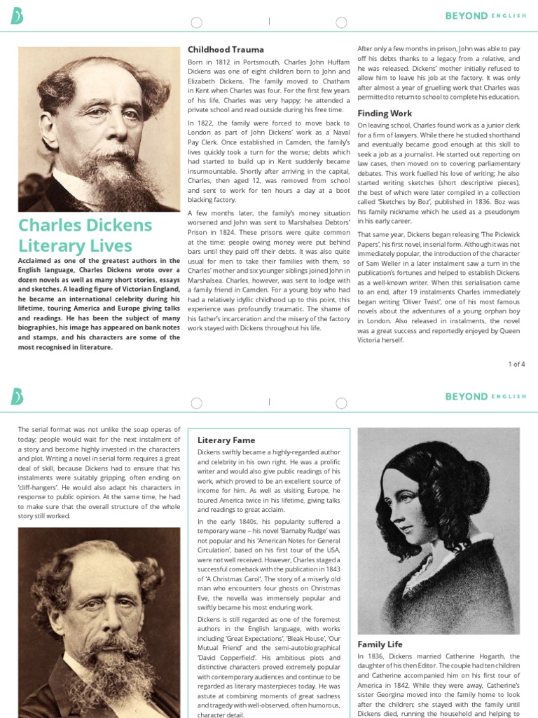 Charles Dickens Reading Comprehension | PDF | Charles Dickens