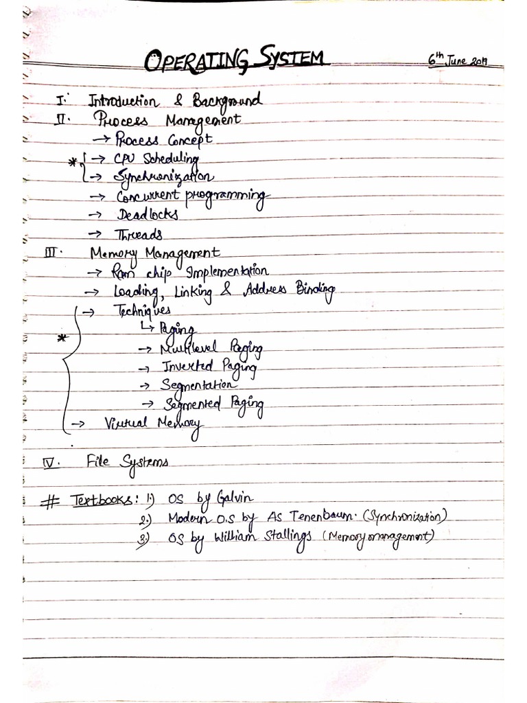 Operating System SP Notes | PDF