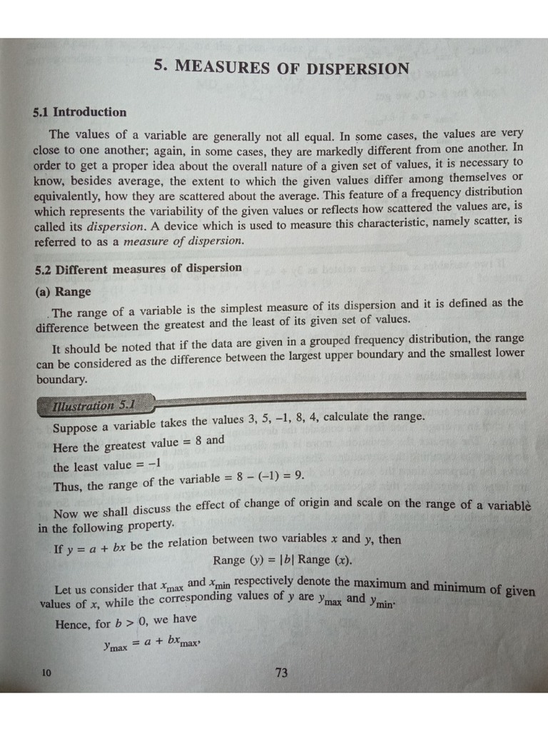 Measures of Dispersion Part 1. | PDF | Mean | Median