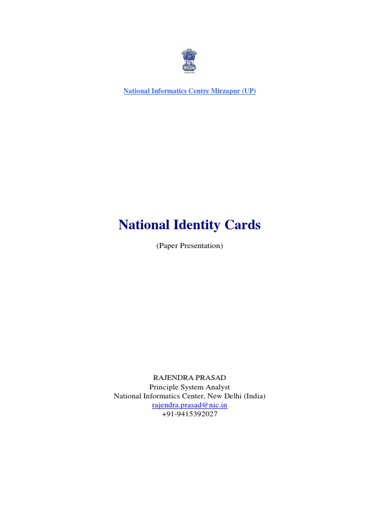 Sample Natl Id Card | PDF | Identity Document | Privacy