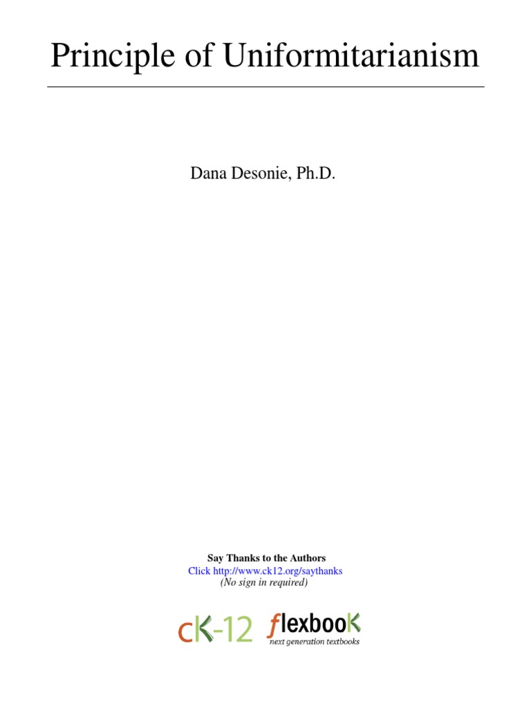 Principle of Uniformitarianism Basic L v44 Qma s1 | PDF | Geology ...