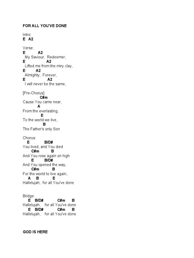 Worship Songs for Believers | PDF | Song Structure