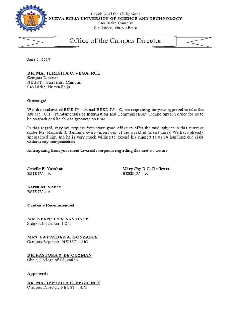 Letter For ISP | PDF