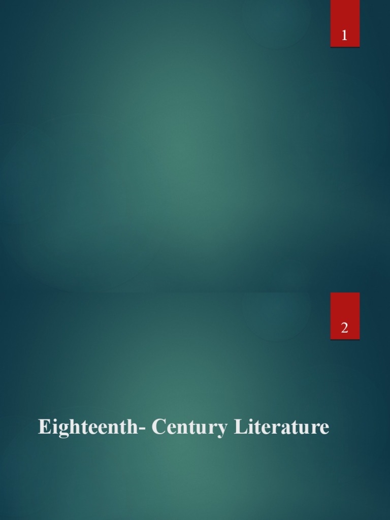 18th Century Literature. Introduction | PDF | Reason | Age Of Enlightenment