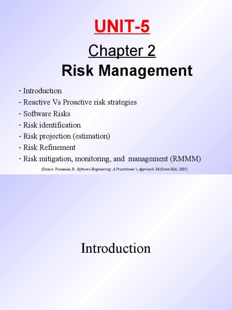 UNIT 5 CH 2 SE Risk Management | PDF | Risk | Risk Management
